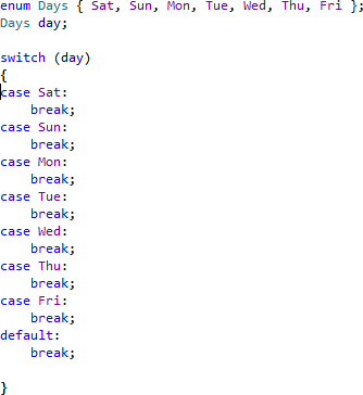 Add Missing Case Statements