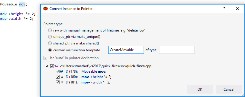 Convert Between Pointer and Instance