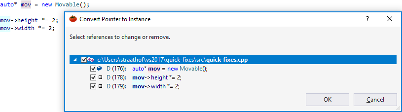 Convert Between Pointer and Instance