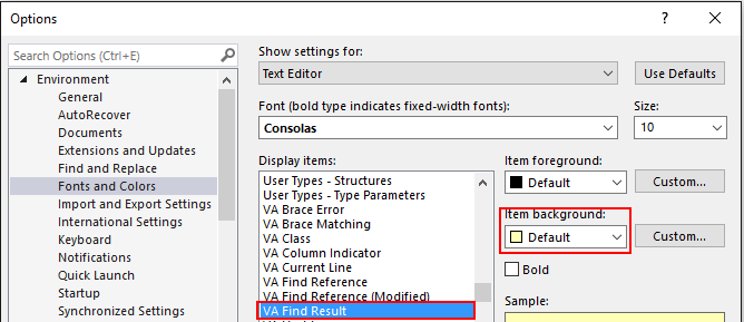 Highlight Find Results