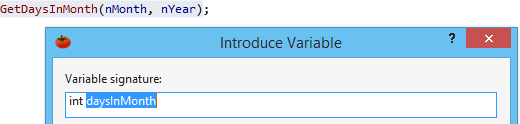 Introduce Variable