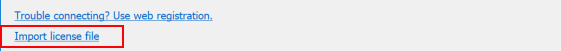 License registration