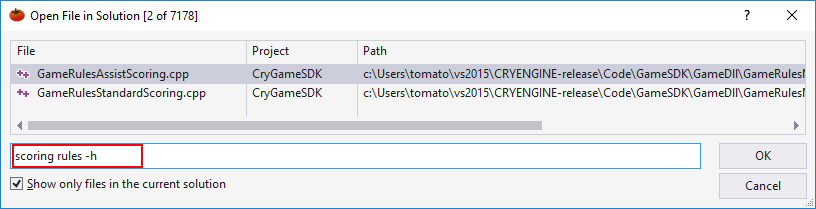 Open File in Solution
