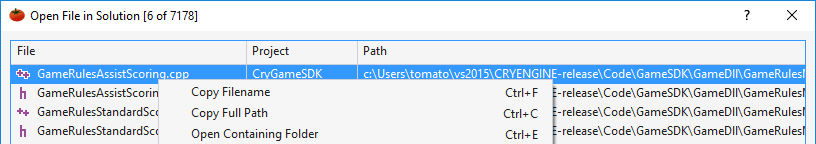Open File in Solution
