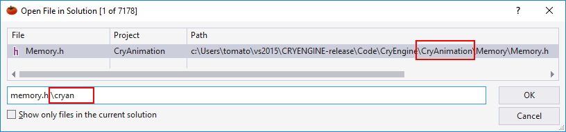 Open File in Solution