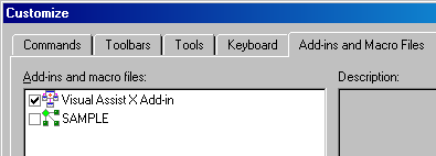 Prevent Visual Assist from loading