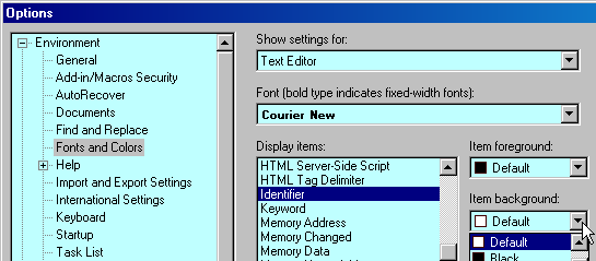 Symbols have the wrong background color
