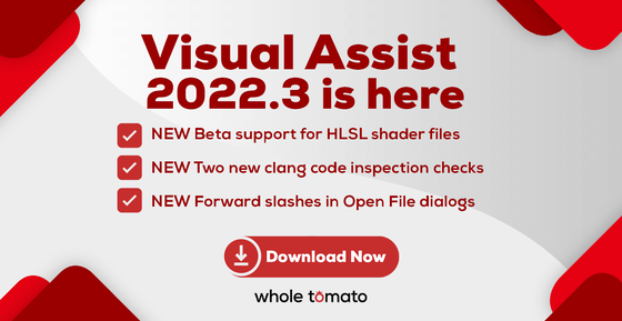 Visual Assist - a Visual Studio extension by Whole Tomato Software